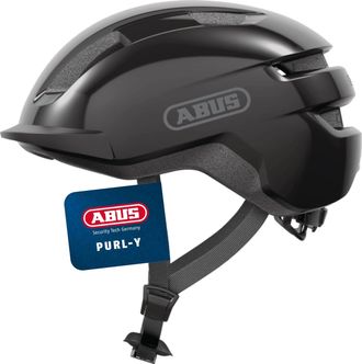 ABUS Fahrradhelm PURL-Y - geeignet f&uuml;r E-Bike und S-Pedelec - stylisher NTA-Schutzhelm f&uuml;r Erwachsene und Jugendliche - Schwarz, Gr&ouml;&szlig;e L