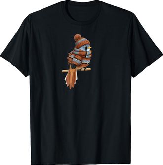 jz.birds Bartmeise Strickm&uuml;tze Vogelfreund Singvogel Biologe Vogel T-Shirt