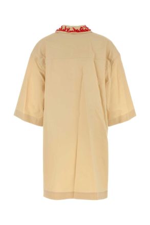 Fendi Womens Compact Dress Yellow Cotton