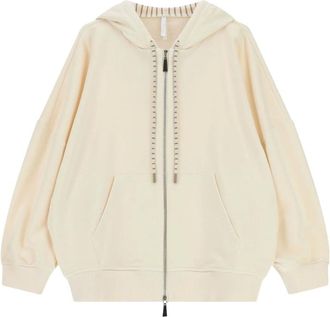 Imperial Femme, Sweatshirts et sweats &agrave; capuche, Blanc, Taille: 36 FR Felpa
