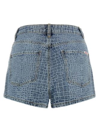 Self Portrait Denim Shorts - Blue