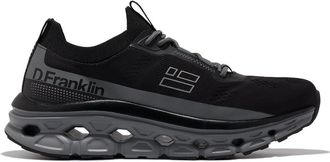 D.Franklin Sportschuhehehe Aero Mesh Schwarz/Grau - Unisex Sneaker - Casual Mode - Gr&ouml;&szlig;e (43) - Modell aero-Sneakers-mesh