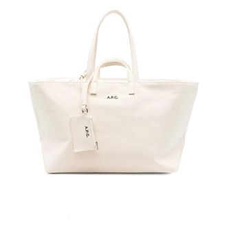 A.P.C. Le Drummer Toile Tote - - Bags - Damen - Wei&szlig; - ONE SIZE