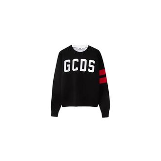 GCDS Maglia Logo - - Knitwear - Herren - Schwarzk - L