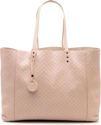 Bottega Veneta Shopper - Leather Intrecciomirage Butterfly Tote - Gr. unisize - in Gold - f&uuml;r Damen