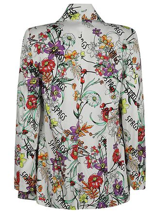 5 Progress Floral-Print Blazer - Cream