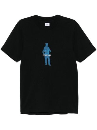C.P. Company t-shirt à design gaufré - Noir