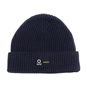 Suns Homme, Accessoires, Bleu, Taille: ONE Size Ribbed Knit Beanie