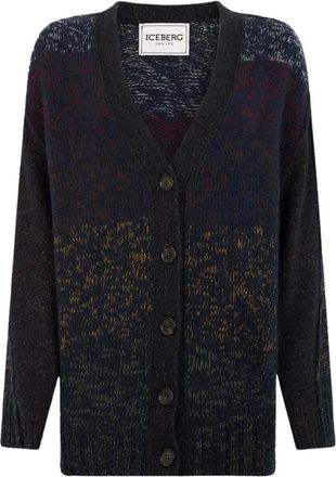 Iceberg Cardigan - - Knitwear - Damen - Mehrfarbig - S