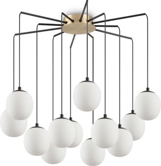 Ideal Lux Ideal Lux - rhapsody - Plafonnier Cluster Int&eacute;rieur 12 Lumi&egrave;res Noir, G9