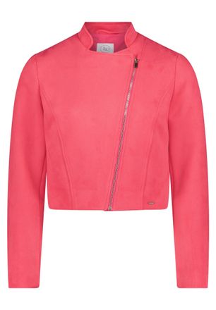 Betty & Co Damen Bikerjacke mit Stehkragen 44, Koralle