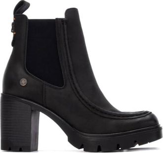 Refresh Bottines Femme Noir - Chaussures confortables et polyvalentes - Mode d&eacute;contract&eacute;e - Mod&egrave;le 17291503 (Taille37)
