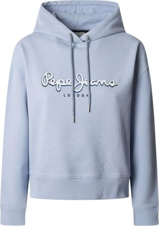 Pepe Jeans London Damen Maddy Hoodie Sweatshirt, Blau (Dazed Blue), S, Blau (Dazed Blue), S