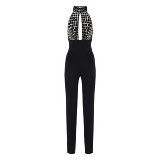 Elisabetta Franchi Damen, Jumpsuits & Playsuits, Schwarzk, LGr&ouml;&szlig;e