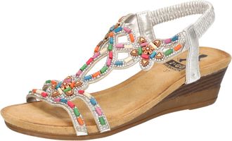 2Go Shoe Company Damen 8910-810 Sandale mit Absatz, Silber, 37 EU