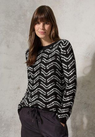 Cecil Strickpullover mit grafischem Muster