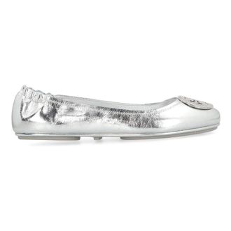 Tory Burch Ballerinas aus metallischem Leder - - Shoes - Damen - Grau - 36 EU