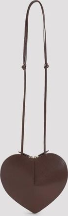 Alaia Alaia Hobo Bags - Heart-Shaped Shoulder Bag In Brown Suede Goat Leat - Gr. unisize - in Schwarz - f&uuml;r Damen