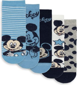 Disney Mickey Mouse Chaussettes mollet Lot de 5
