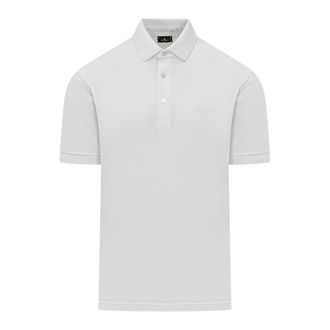 Etro Polo Shirt mit Printdetails - - Tops - Herren - Wei&szlig; - M