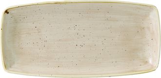 Churchill Stonecast -Oblong Plate Platte- 29,5x15cm, Farbe w&auml;hlbar (Nutmeg Cream)