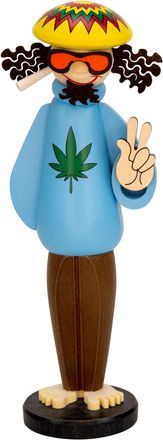 Rudolphs Schatzkiste Räuchermann Bob der Kiffer bunt BxHxT 9x26x7cm NEU Rauchen Rauchfigur Rauchmann Räucherfigur Räucherkerze Smoker Kerze Figur Mann Holz Seiffen Erzgebi