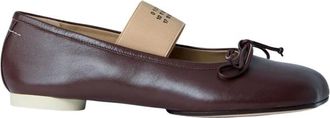 Maison Margiela Femme, Chaussures, Brun, Taille: 39 EU Ballerines en cuir