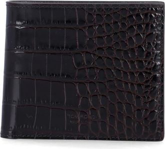 Tom Ford Homme, Accessoires, Brun, Taille: ONE Size Classic Bifold Wallet