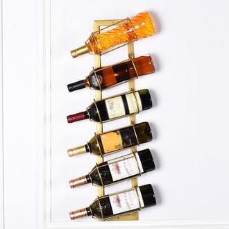 Generic Wandmontiertes Weinregal, Flaschenhalter aus Metall, Nicht Leicht zu Verformen, Platzsparend, f&uuml;r Bar, Wohnzimmer, K&uuml;che und Restaurant(X-Large)