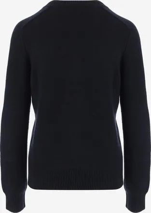 Burberry Cashmere Crew Neck Sweater - Black