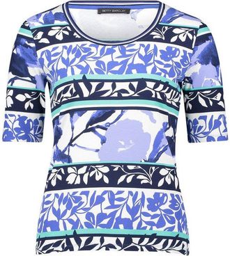 Betty Barclay Kurzarmshirt Damen mit Rippenstruktur (1-tlg)