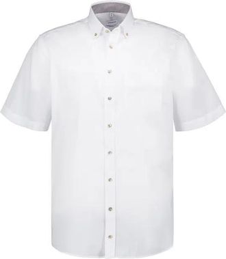 Seidensticker Seidensticker Herren Kurzarmhemd wei&szlig; Baumwolle