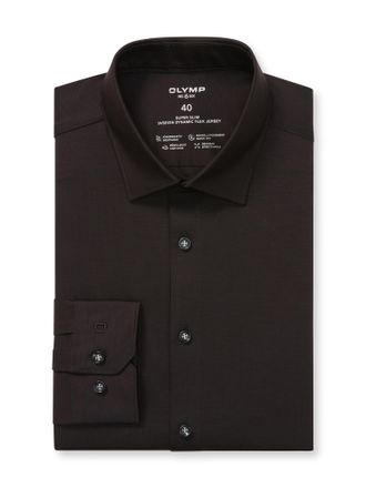 Olymp Businesshemd OLYMP No. Six 24/Seven super slim, Herren, Gr. 41, N-Gr, schwarz, Web, Obermaterial: 92% Baumwolle, 8% Elasthan, sehr schmal, Hemden, in 