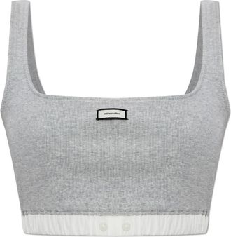 Entire studios Entire Studios, Femme, Tops, Gris, Taille: 36 FR Logo Top