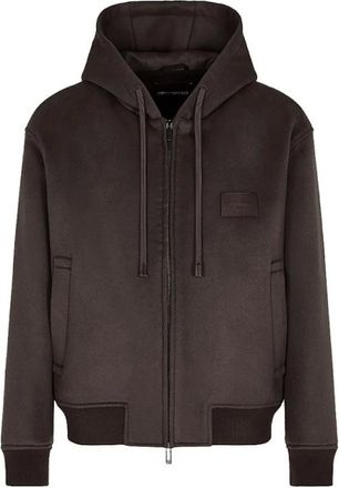 Emporio Armani Homme, Sweatshirts et sweats &agrave; capuche, Brun, Taille: L Blouson Jacket
