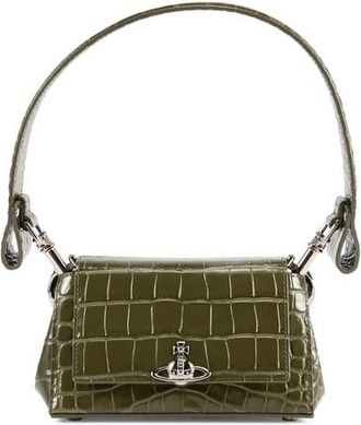 Vivienne Westwood Petit sac &agrave; main Hazel en cuir effet croco
