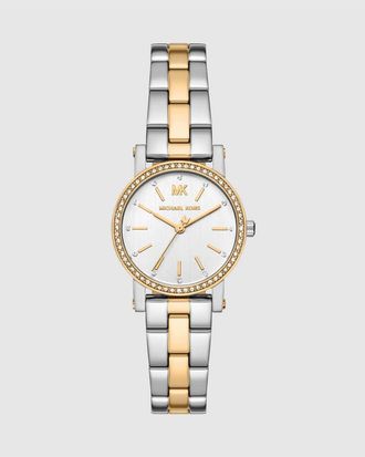 Michael Kors Corey Uhr mit drei Zeigern aus zweifarbigem Edelstahl in 2-tone-Multi