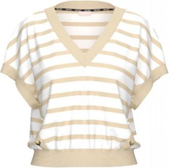 Liu Jo Femme, Pulls, Multicolore, Taille: 42 FR V-neck Tricots