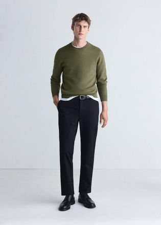 Mango Pull confort extensible kaki - Homme - XXL - MANGO MAN