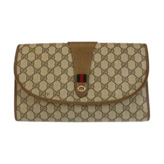 Gucci Pre-owned GG Supreme Canvas Clutch Bag - - Pre-owned - Herren - Beige - ONE SIZE