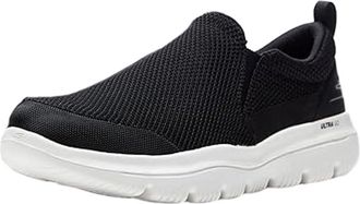 Skechers Herren Go Walk Evolution Ultra Impeccable Sneaker, Schwarz/Weiß, 43 EU