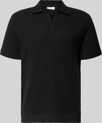 Lindbergh Comfort Fit Poloshirt mit V-Ausschnitt