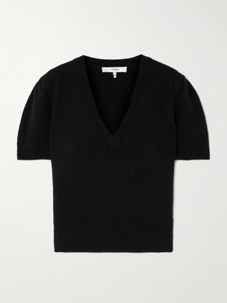 Frame Denim Pull En Cachemire Recycl&eacute; &Agrave; Fronces - Noir