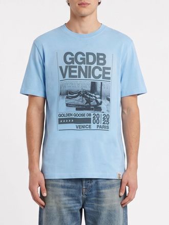 Golden Goose T-Shirt Homme couleur Bleu Azur