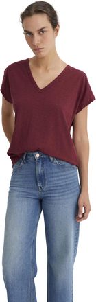 Mavi Damen Short Sleeve Basic T-Shirt, Cordovan, M