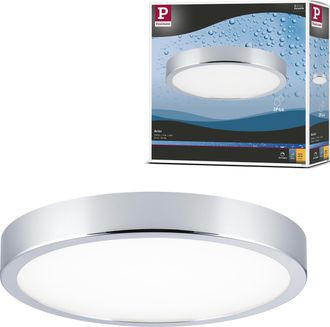 Paulmann 70882 Deckenleuchte LED Panel Aviar Deckenlampe flach Deckenlicht IP44 spritzwassergesch&uuml;tzt 20W Badezimmerlampe Chrom inklusive Leuchtmittel