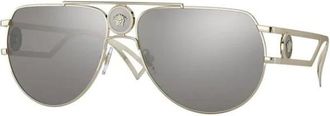Versace Homme, Accessoires, Jaune, Taille: 60 MM Lunettes de soleil Aviateur