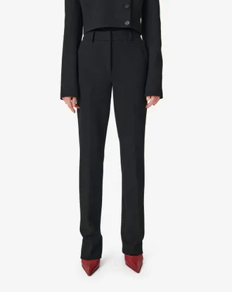 Iro Tailored Wool Trousers - Black