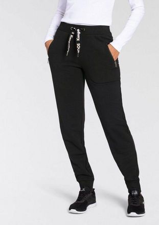 Kangaroos Jogginghose mit Zippertaschen und Logo Band