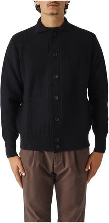 FILIPPO DE LAURENTIIS Homme, Pulls, Bleu, Taille: 2XL Extrafine Merino Cardigan